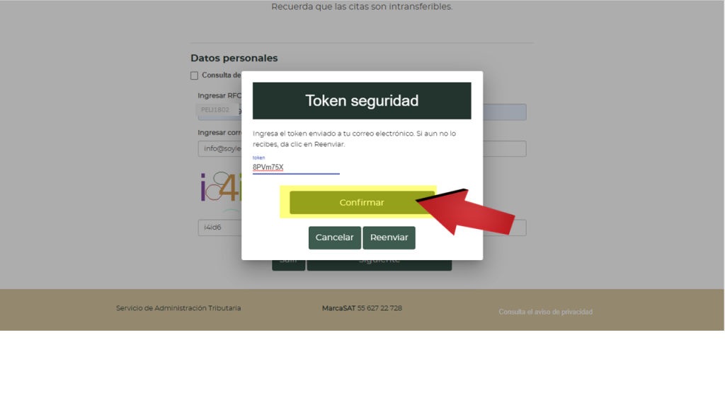 CONFIRMAR CITA EN SAT | SoyLegalmx